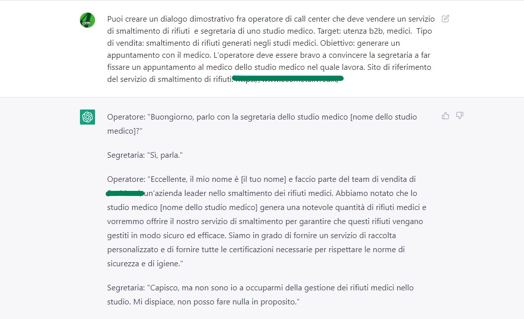 Scrivere script di vendita con Chat GPT - Crm4